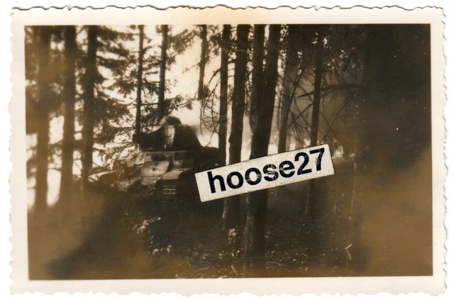FOTO WH 2.PD SR2 abgeschossener Panzer H35 Bar-sur-Aube Juni 1940 2.WK ...