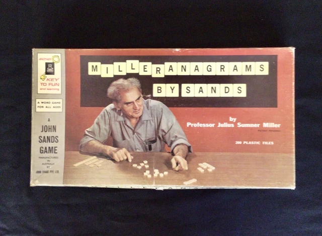 VINTAGE 1966 MILLERANAGRAM Board Game Professor Sumner Miller $24.00 ...
