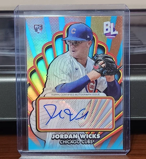 JORDAN WICKS 2024 Topps Big League Baseball Auto Chicago Cubs EUR 2,99 ...