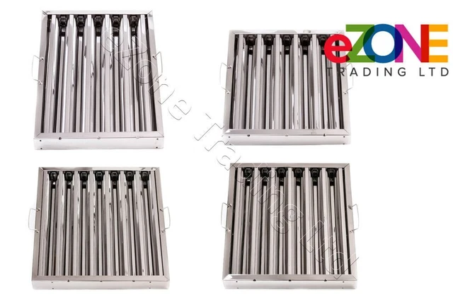 CANOPY BAFFLE GREASE Filter Stainless Steel Commercial Kitchen ...