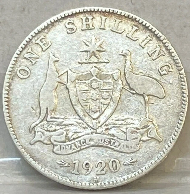 AUSTRALIA SHILLING 1920 M Rare Coin Cv $390.00 Very Scarce $149.00 ...