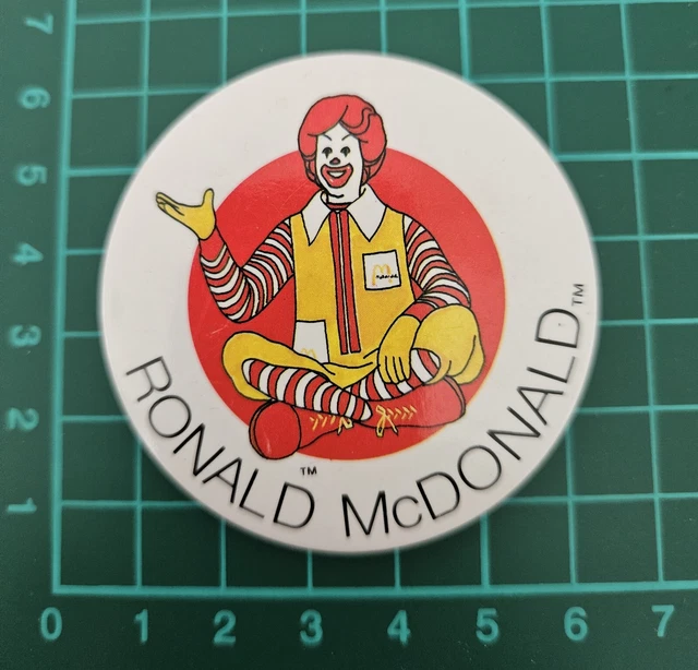 LARGE MCDONALDS PIN Badge , Ronald Mcdonald memorabilia 1990s £1.99 ...