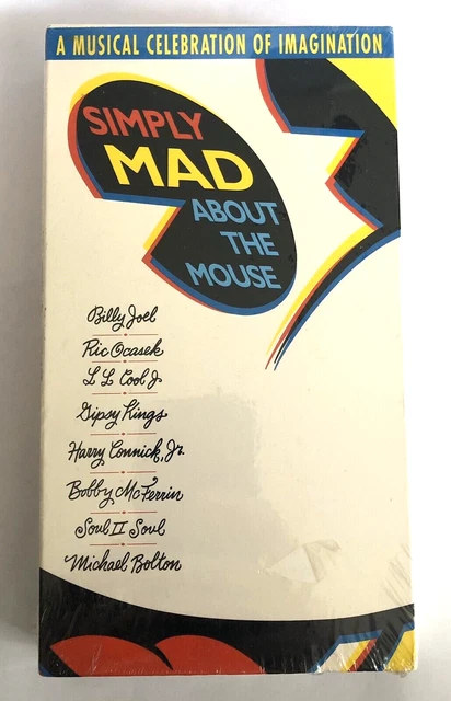 SIMPLY MAD ABOUT the Mouse VHS Disney 1991 LL Cool J Rock Pop Hip Hop R ...