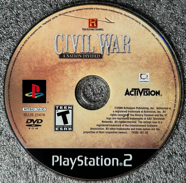 THE HISTORY CHANNEL: Civil War - A Nation Divided (PlayStation 2, ps2 ...