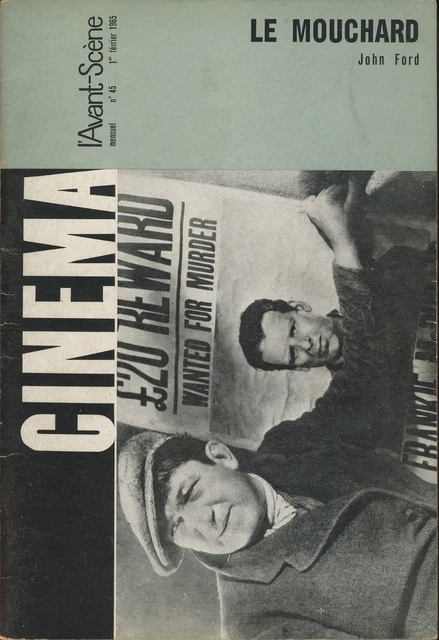L'AVANT SCÈNE CINÉMA 45 - John Ford : Le mouchard - février 1965 EUR 9 ...
