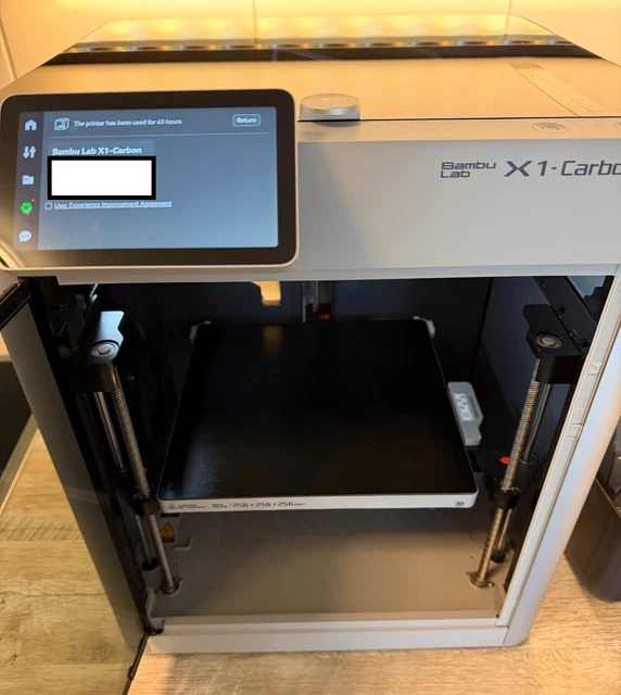 BAMBU LAB X1 Carbon X1C 3D Drucker, aus 03/2024, 43 Betriebsstunden EUR ...