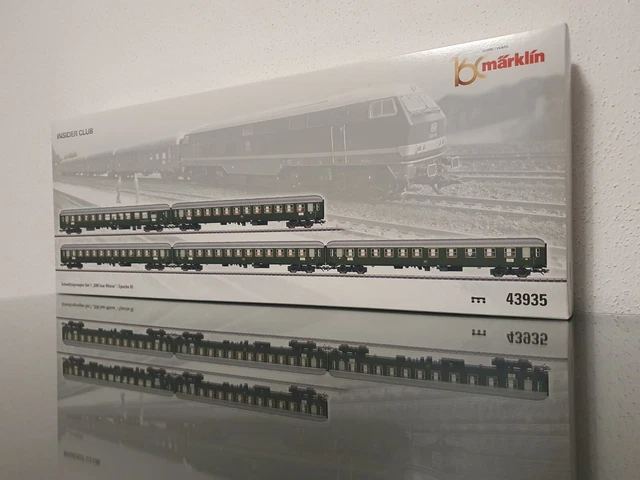 MÄRKLIN H0 43935 Insider Personen - Schnellzug Wagen Set 1 D96 Isar-Rhone in OVP EUR 399,99 ...