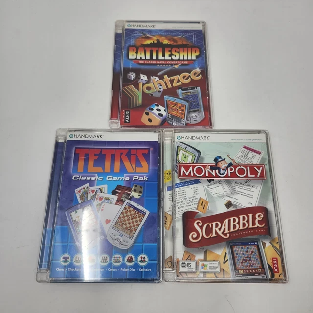 HANDMARK TETRIS CLASSIC Game Pack, monopoly Scrabble Battleship Yahtzee ...