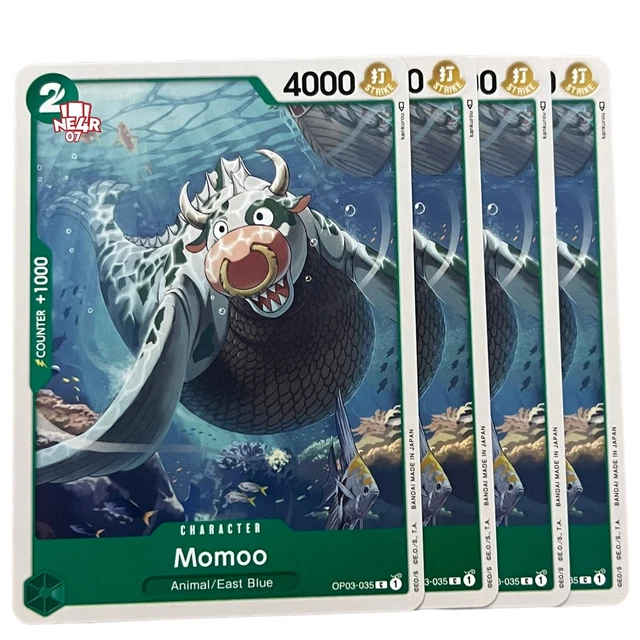 ONE PIECE CARD pillars of strength Eng Op03-035 Momoo C common set x 4 EUR 1,00 - PicClick IT