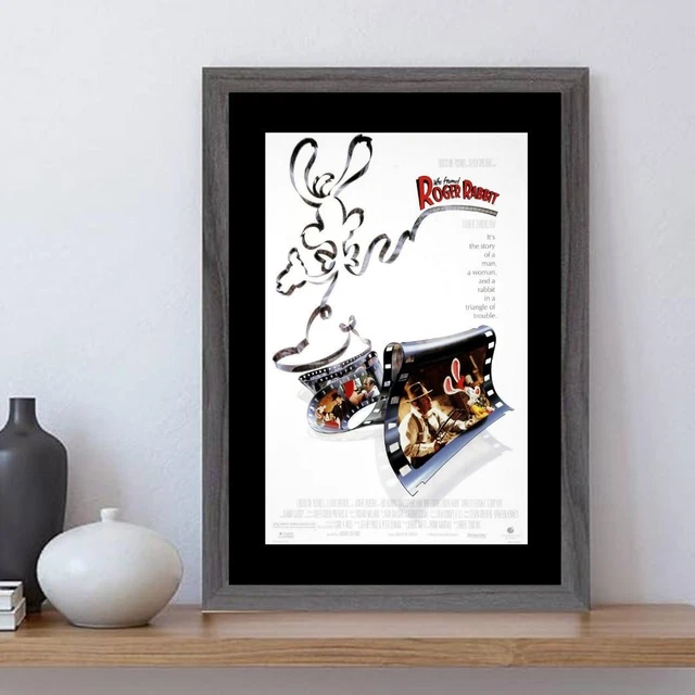 WHO FRAMED ROGER Rabbit Movie Poster Repro A4 Size Mounted £6.50 ...