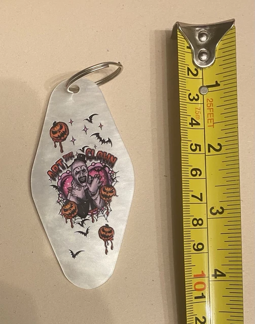 TERRIFIER ART THE Clown Double Sided Hotel Style Key Fob Hand Made ...