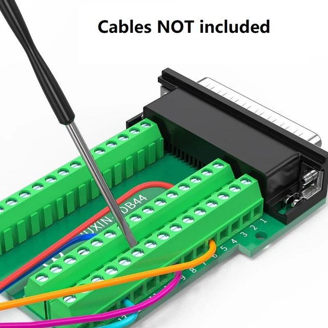 DB44 MALE FEMALE Header Breakout Board Terminal D-SUB 44pin 3 Rows Connector £13.61 - PicClick UK