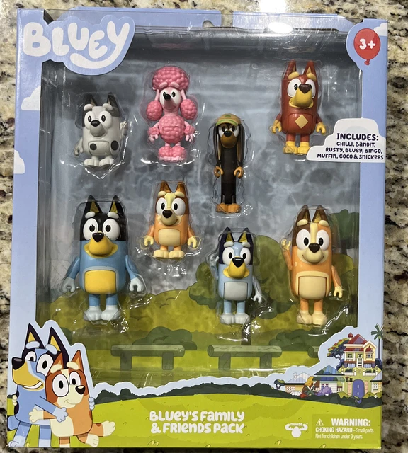 BLUEY’S FAMILY AND Friends Pack 8 Characters New in Box £26.44 ...