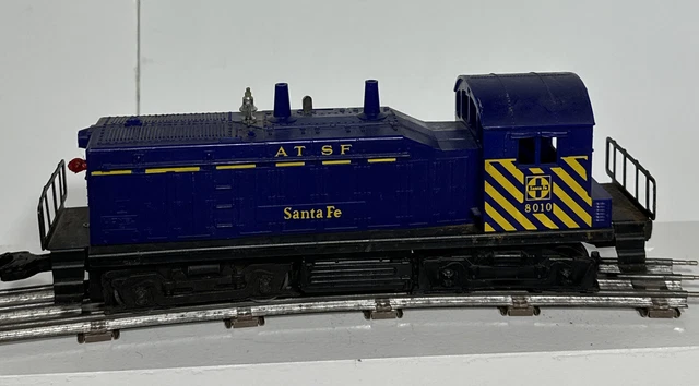 LIONEL O SCALE Santa Fe ATSF 8010 Switcher Royal Blue Purple Very Good ...