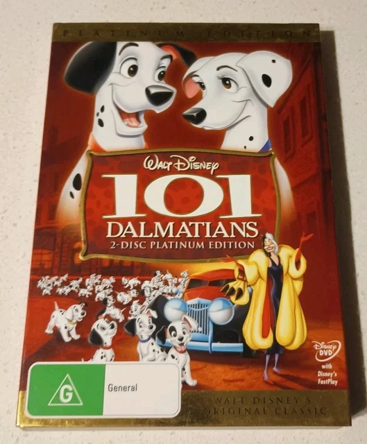 101 DALMATIANS DVD 2 Disc Platinum Edition VGC Region 4 $15.59 ...