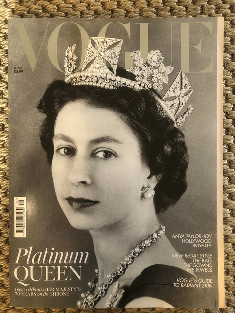 BRITISH VOGUE MAGAZINE April 2022 Queen Elizabeth II Platinum Jubilee £ ...