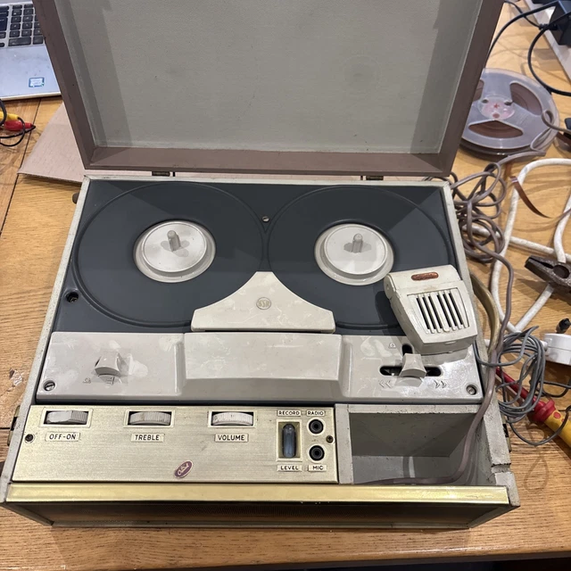 VINTAGE ALBA REEL To Reel Tape Recorder from 1960/70s. with mic. Please ...