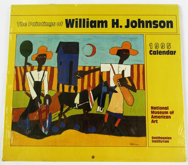 THE PAINTINGS OF William H. Johnson 1995 Wall Calendar - New. Extremely ...