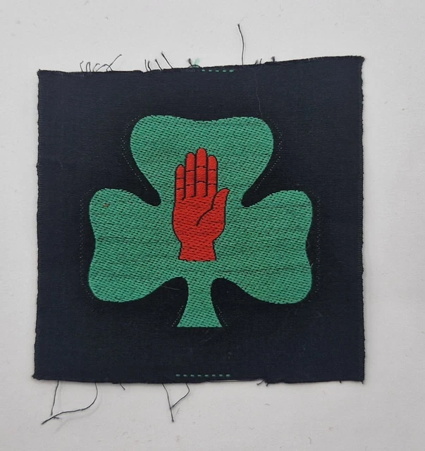 WW2 BRITISH ARMY 107th Ulster Infantry Brigade Woven Cloth Formation ...
