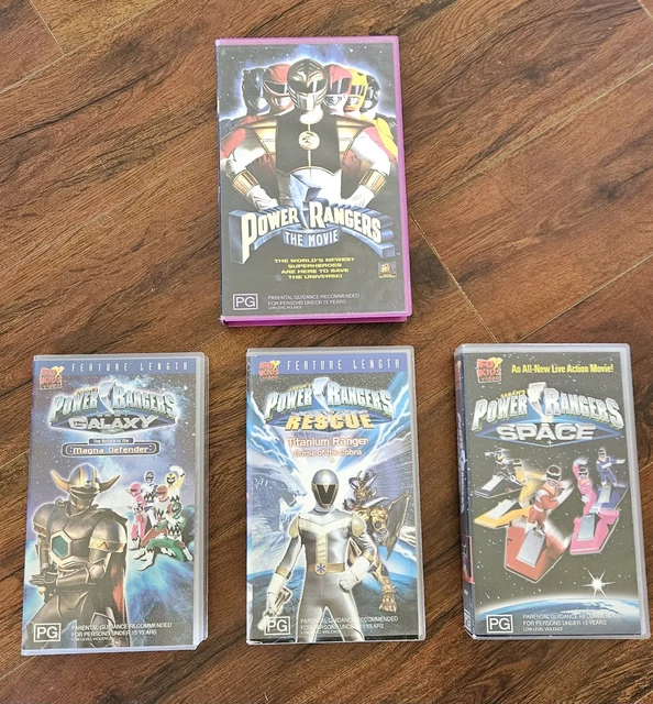 POWER RANGERS VHS x4 Mixed Movie Bundle - PAL $55.95 - PicClick AU