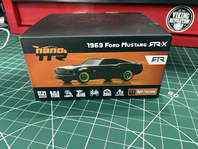 HPI NANO-TTR 1969 Ford Mustang RTR-X Table Top RC Car 1:64 Scale (New ...