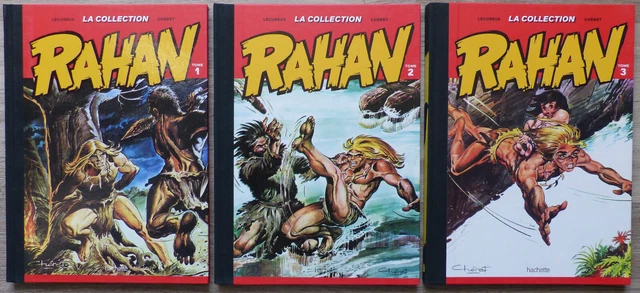 RAHAN - LA Collection (Hachette) Lot 3 BD, Tomes 1, 2 et 3, lecureux ...