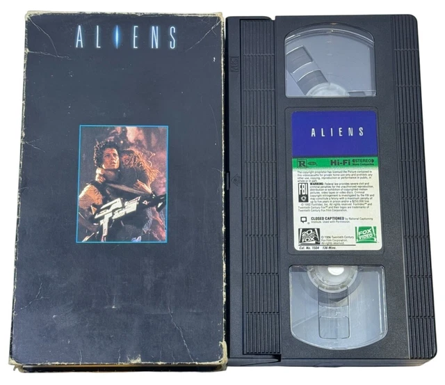 ALIENS VHS TAPE James Cameron Sci-Fi Action 1986 Classic Ridley ...