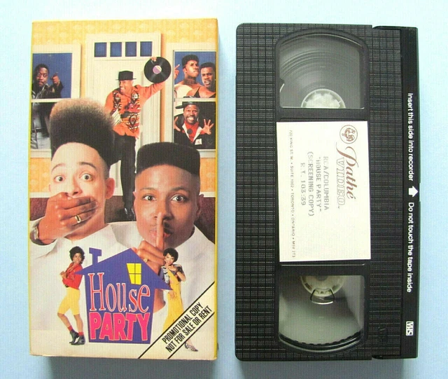 HOUSE PARTY ~ 1990 VHS SCREENER Promo Movie TESTED RCA Kid 'N Play ...