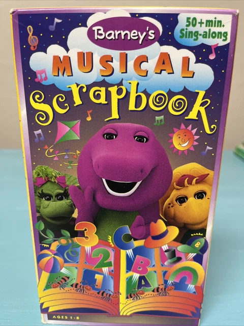 BARNEY MUSICAL SCRAPBOOK VHS Video Tape Classic Collection Kids Sing barney-musical-scrapbook-vhs-video-tape-classic-collection-kids-sing