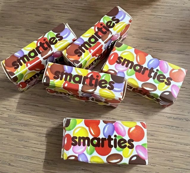 1970'S/80'S ROWNTREES SMARTIES Milk Chocolate Bean Small & Large Tube ...