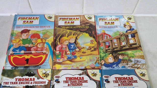 THOMAS THE TANK Engine / Fireman Sam Book Bundle Hardbacks Children's ...