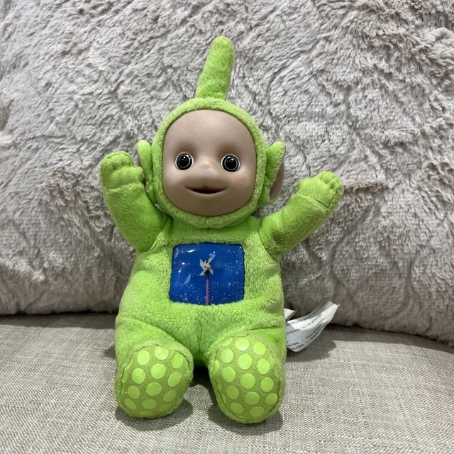 TELETUBBIES GREEN DIPSY Plush Stuffed Toy Windmill Ragdoll 7" Vintage ...