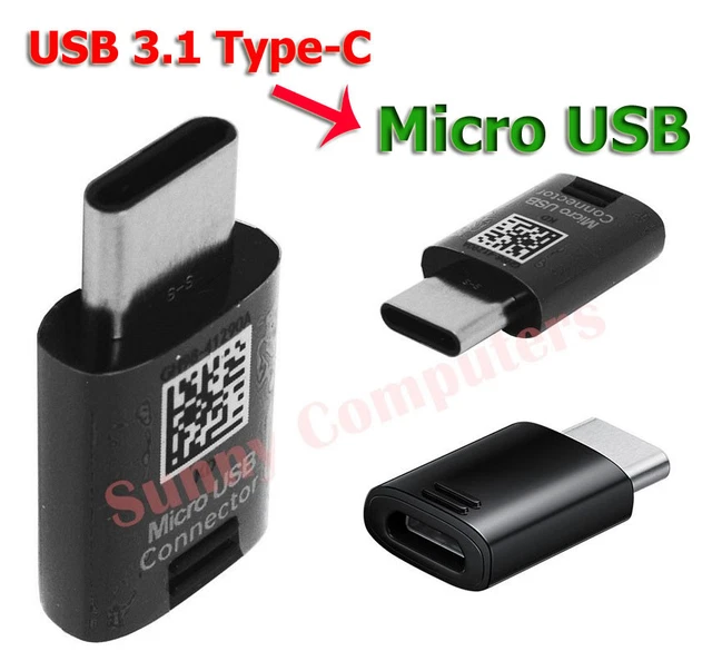 SAMSUNG ORIGINAL MICRO USB to Type-C Converter Adapter For Galaxy A21 ...