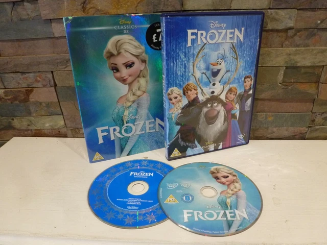 DISNEY CLASSICS FROZEN DVD with COLLECTABLE SLEEVE & CD SOUNDTRACK DISC ...