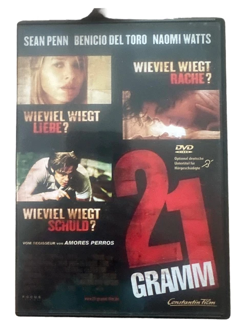 21 GRAMM DVD Drama Alejandro González Iñárritu Sean Penn Benicio Del ...