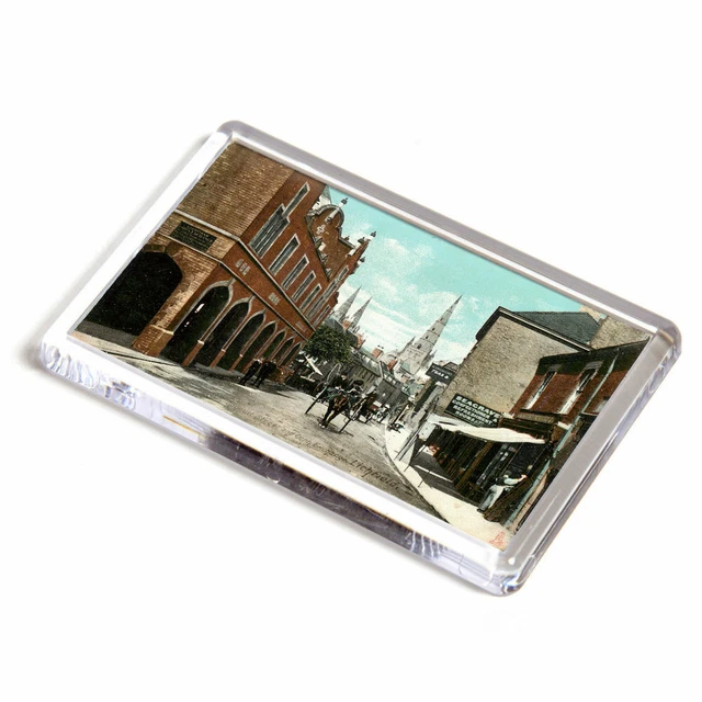 FRIDGE MAGNET - Vintage Staffordshire - Conduit Street/Corn Exchange ...