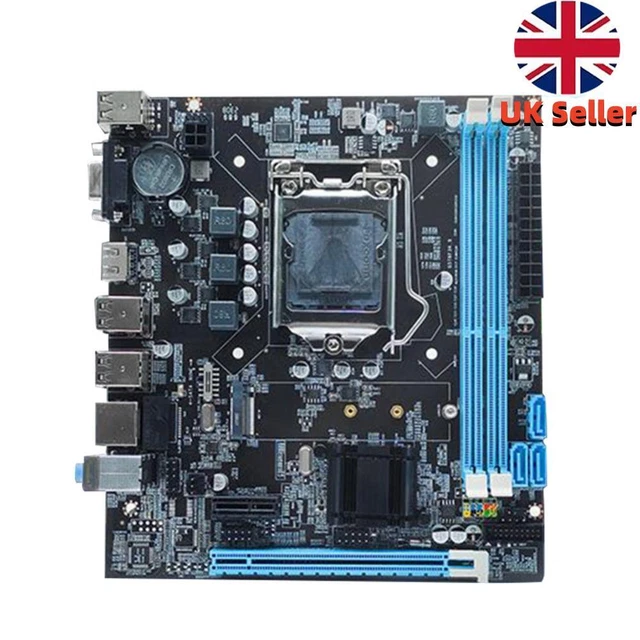 H61 PC MAIN Board 16GB Micro-ATX Desktops MainBoard LGA1155 Socket I3 ...