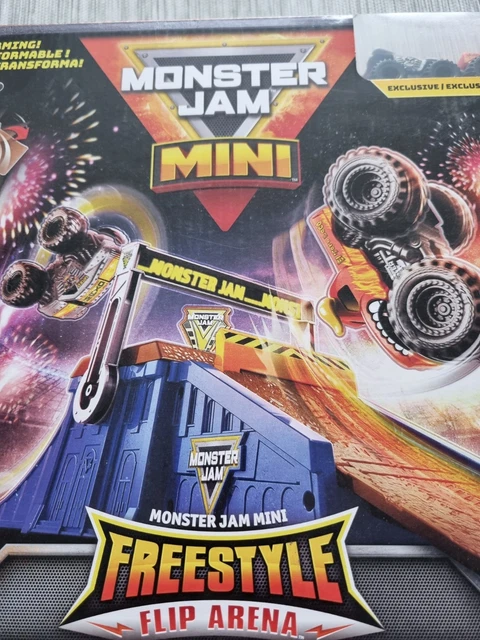 MONSTER JAM MINI Freestyle Flip Arena Set 2021 Spin Master Max-D Toro ...