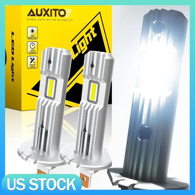 AUXITO H1 LED Headlight High Low Beam Bulbs Kit Super Bright 6000K ...