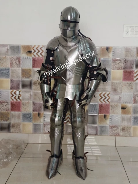 MÉDIÉVALE KNIGHT GOTHIQUE Boîtier Complet Armor Suit Larp Cosplay ...