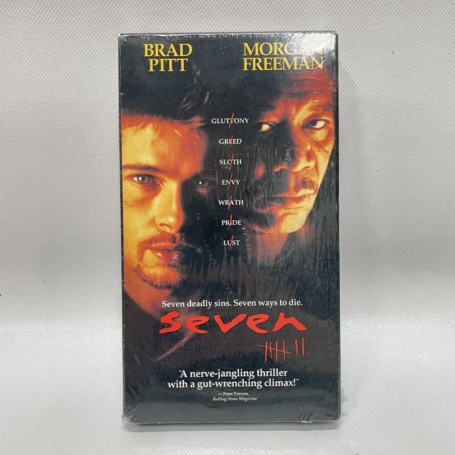 1995 BRAD PITT Morgan Freeman David Fincher Columbia Tristar Seven VHS ...