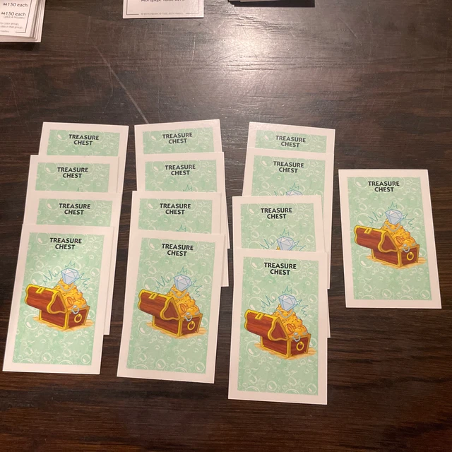 SPONGEBOB SQUAREPANTS MONOPOLY Edition Replacement Treasure Chest Cards ...