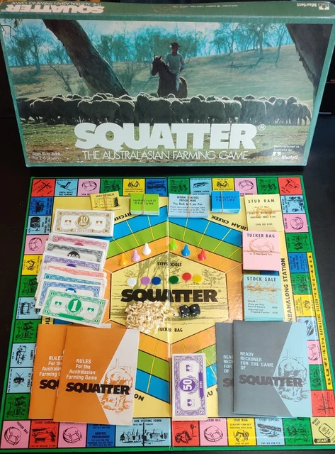VINTAGE 1961 SQUATTER The Classic Australian Farming Game Sheep Murfett ...