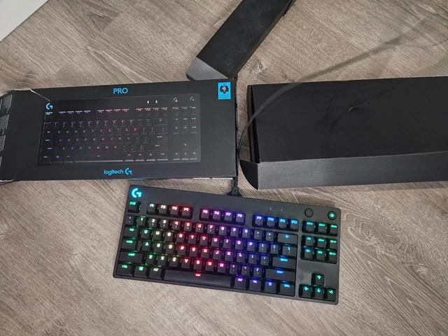LOGITECH G PRO Mechanical Wired Gaming Keyboard, Tenkeyless Design $28. ...