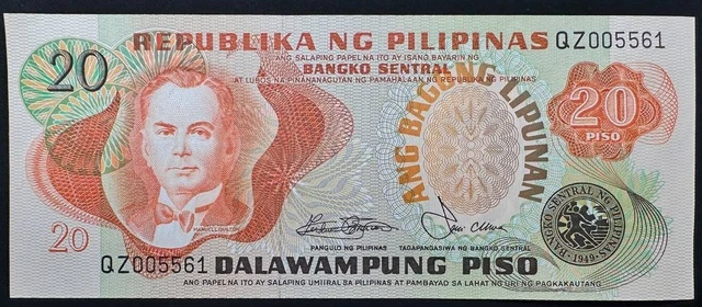 PHILIPPINES-20 PISO-ANG BAGONG Lipunan 1978 P162c UNC The New Society ...