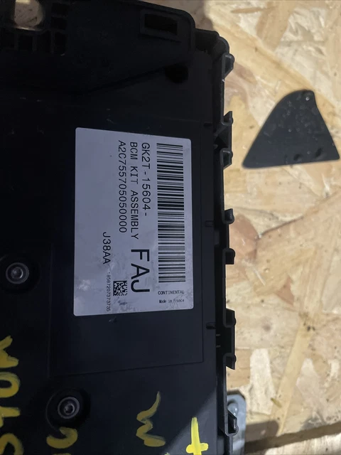 FORD TRANSIT CUSTOM Mk8 Bcm Body Control Module Gk2T-15604-Faf 2017 ...