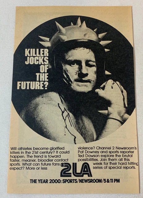 1976 KNXT TV News Ad ~ Killer Sportifs De The Future ~ Bille ? EUR 11 ...