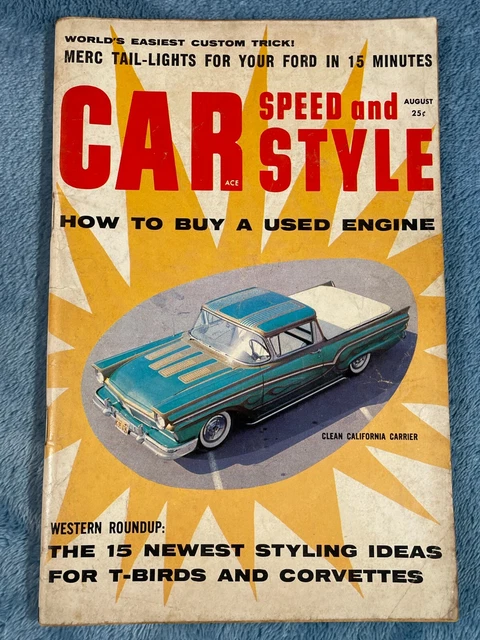 VINTAGE CAR SPEED and Style Magazine Vol:4 No.2 1959 Irwin Stein ...
