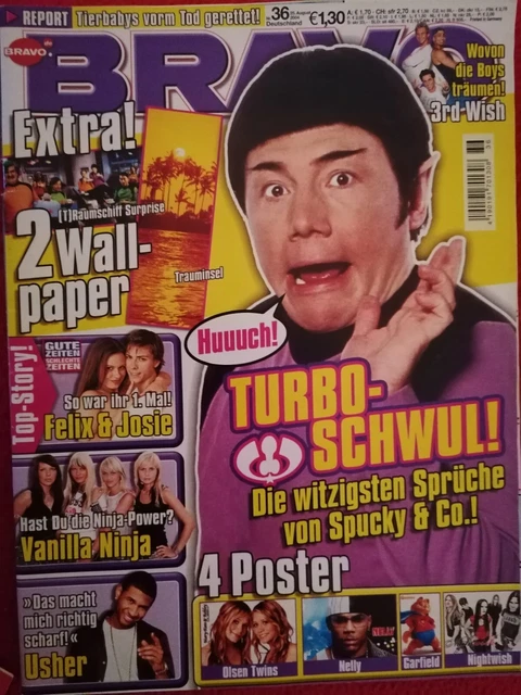 BRAVO MIT WALLPAPER (Brad Pitt, Linkin Park, Bully, GZSZ, Usher ...