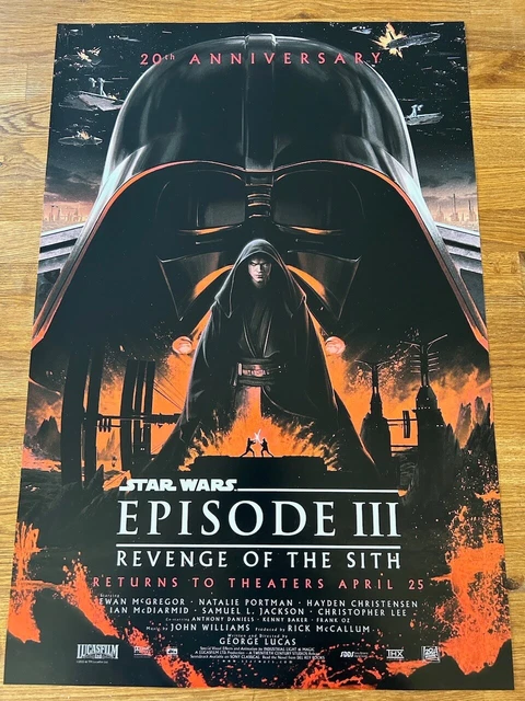 MOVIE POSTER STAR Wars Revenge of the Sith 430mm x 640mm size bit ...